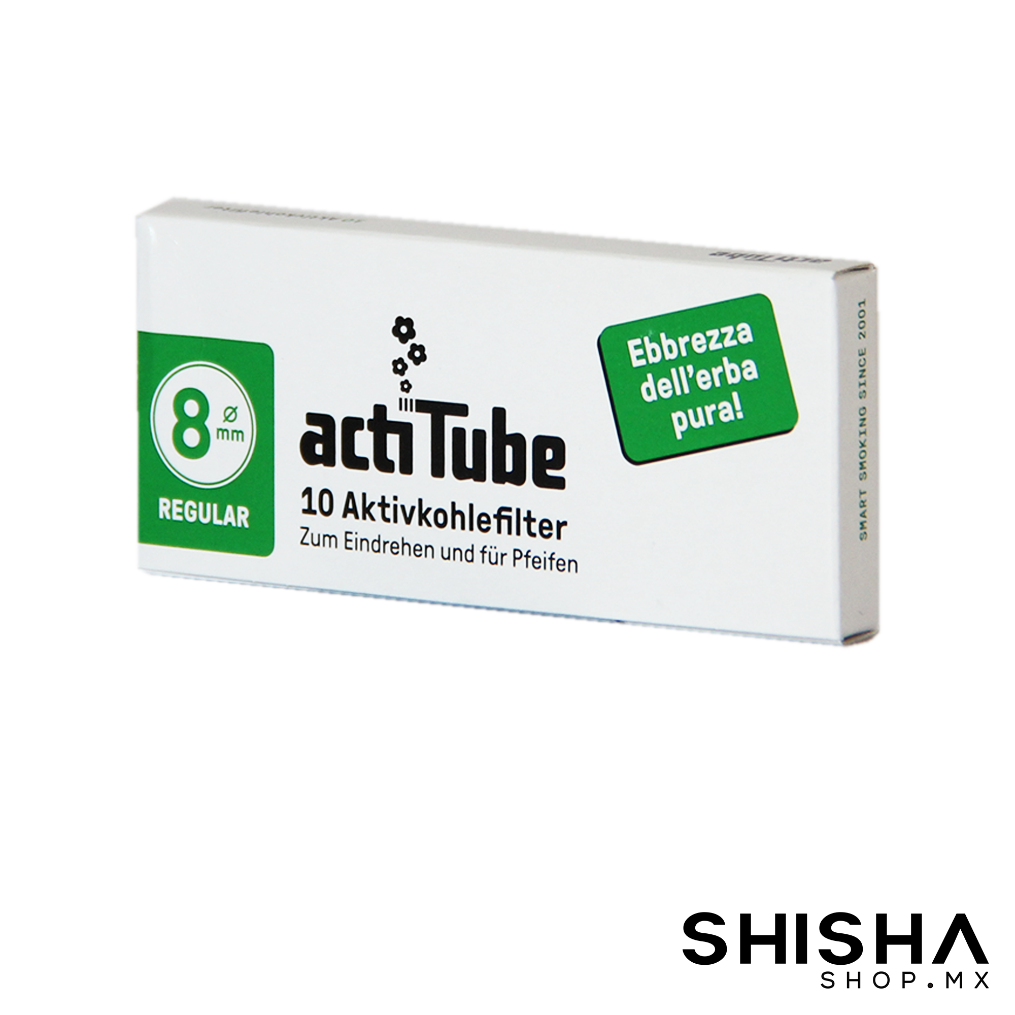 ACTITUBE 8MM FILTROS REUTILIZABLES - Shisha Shop MX